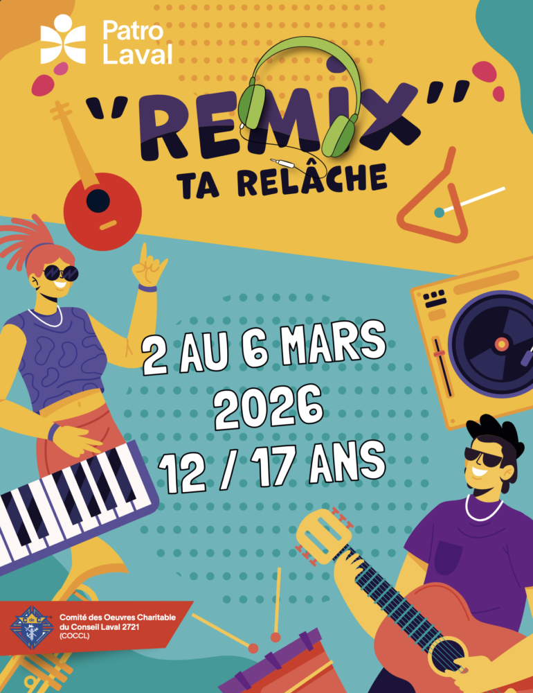 Relâche 2026 | 12-17 ans | Patro Laval